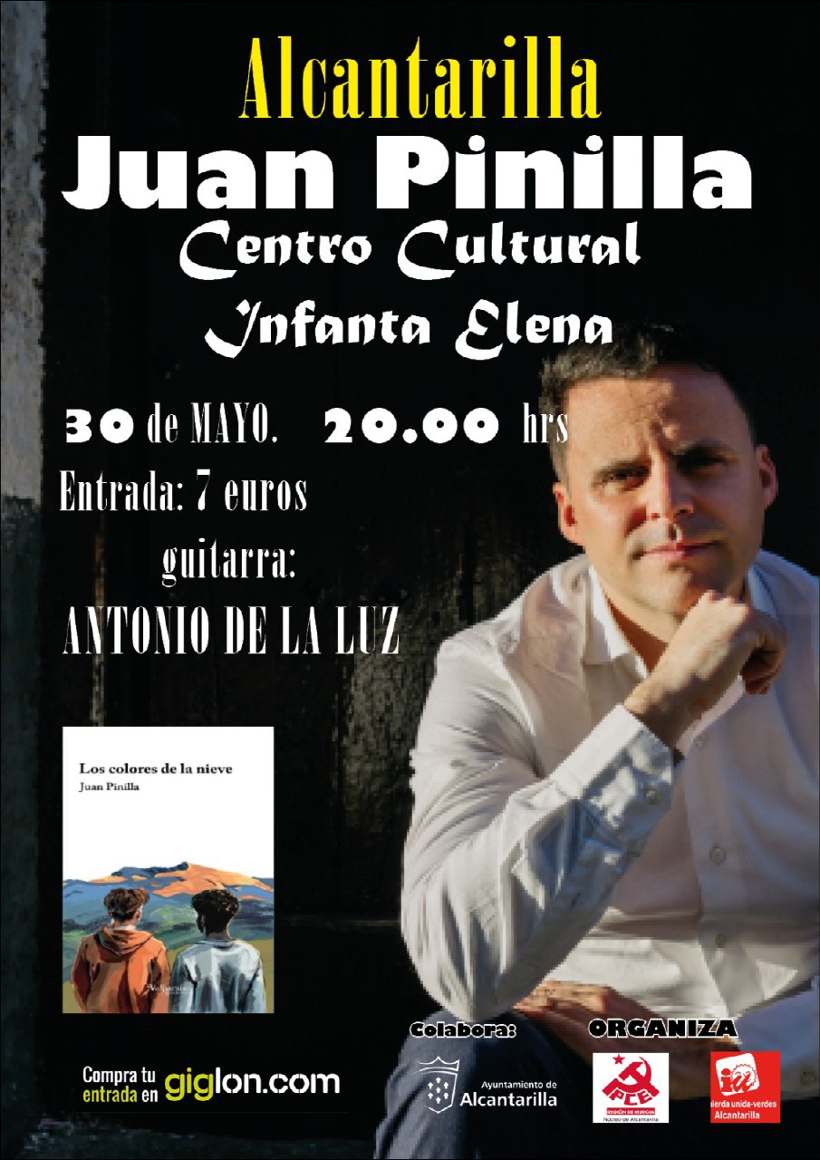 Juan Pinilla presenta este viernes 30 de mayo en Alcantarilla su nuevo ...
